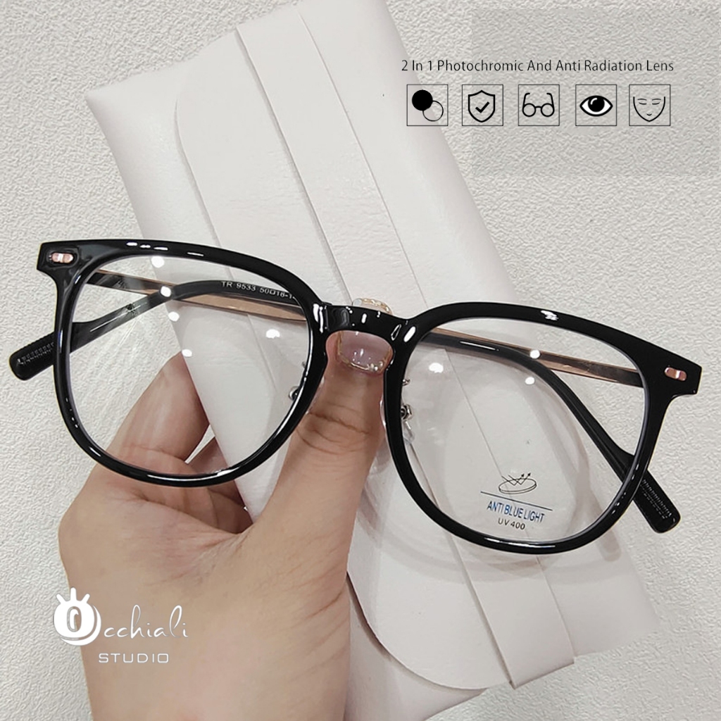 【With Free Case+Bag+Glass Cloth】Occhiali Studio Anti Radiation ...