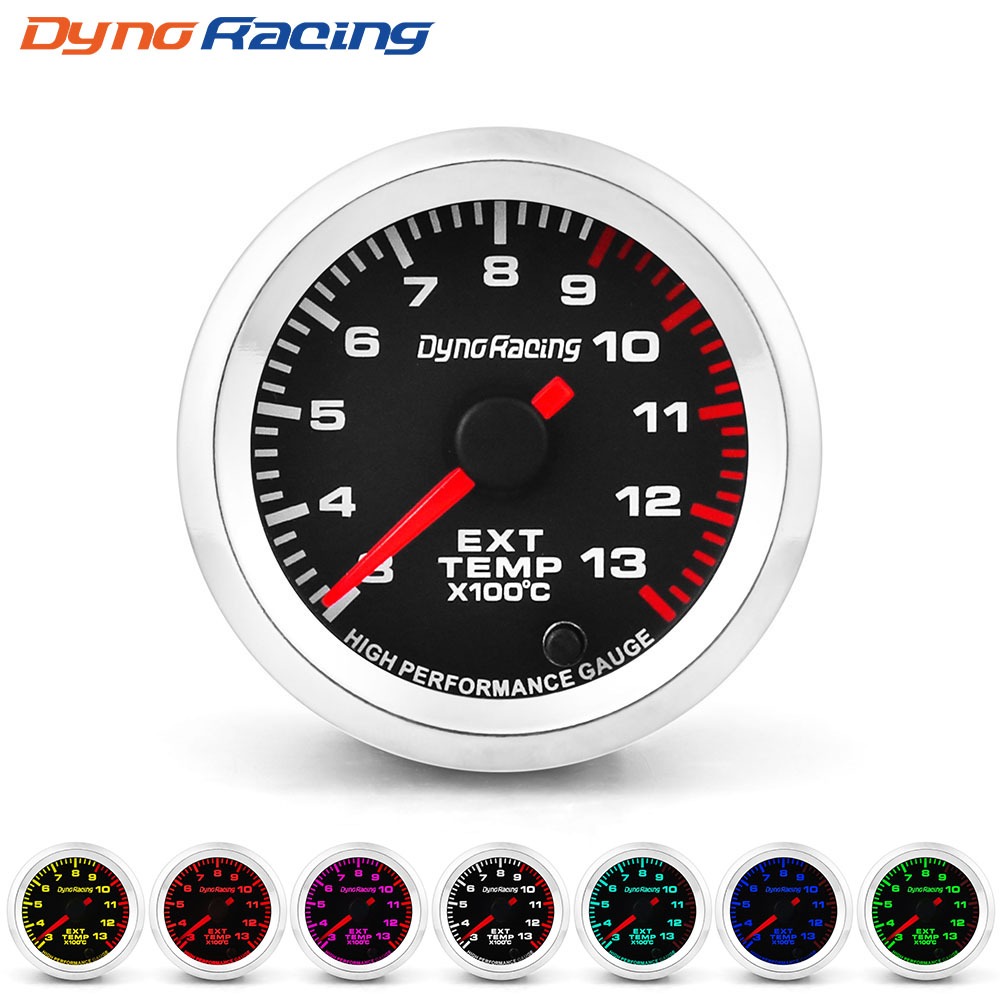 Dynoracing 2" 52mm Car Exhaust Gas Temp Gauge 300-1300 Celsius 7 Colors Pointer EGT Gauge Meter ...