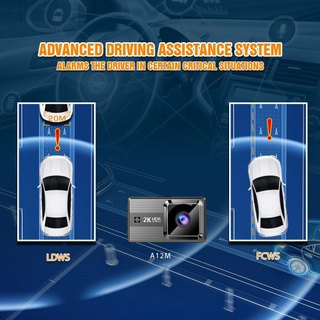 Asawin A12 WIFI dashcam ADAS for car Camera recorder 2k front and rear ...