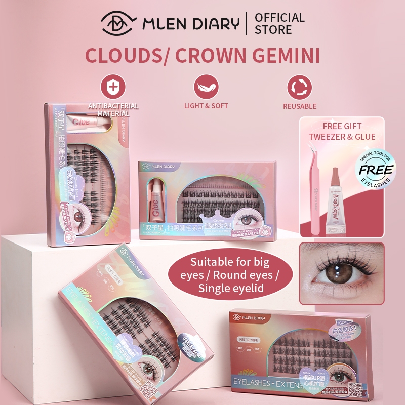 MLEN DIARY CROWN/CLOUDS/NATURAL COMIC Easy DIY 124 Clusters Individual ...