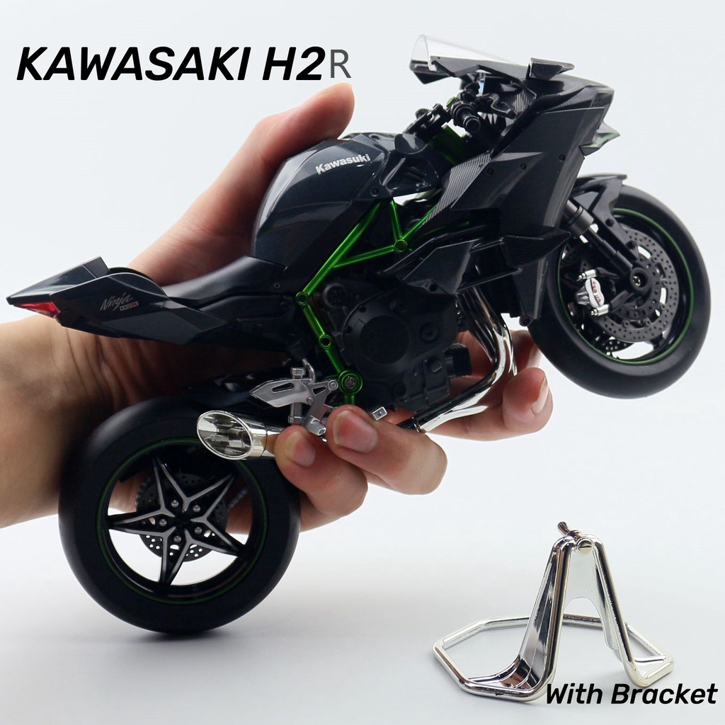 1/9 KAWASAKI H2R Ninja Toy Motorcycle Diecast Metal Large Size Model ...