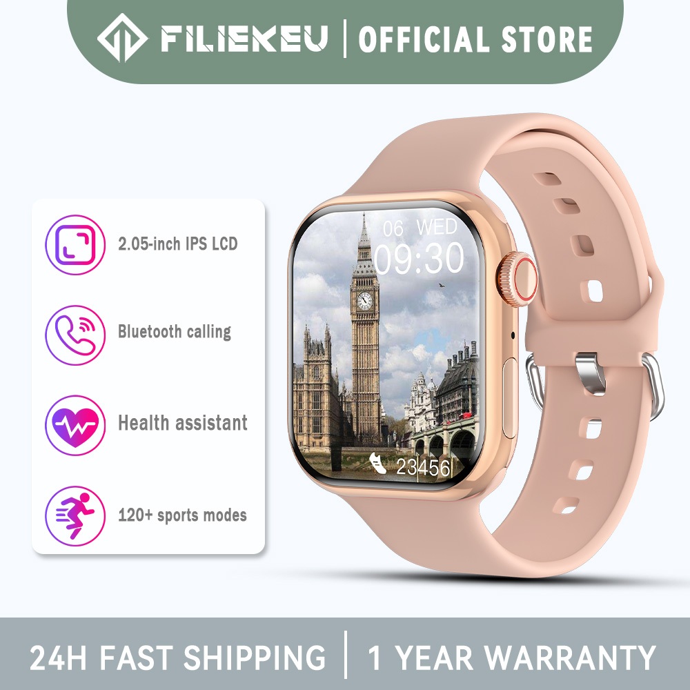 FILIEKEU IW9 series smartwatch Always show time NFC Bluetooth call ...