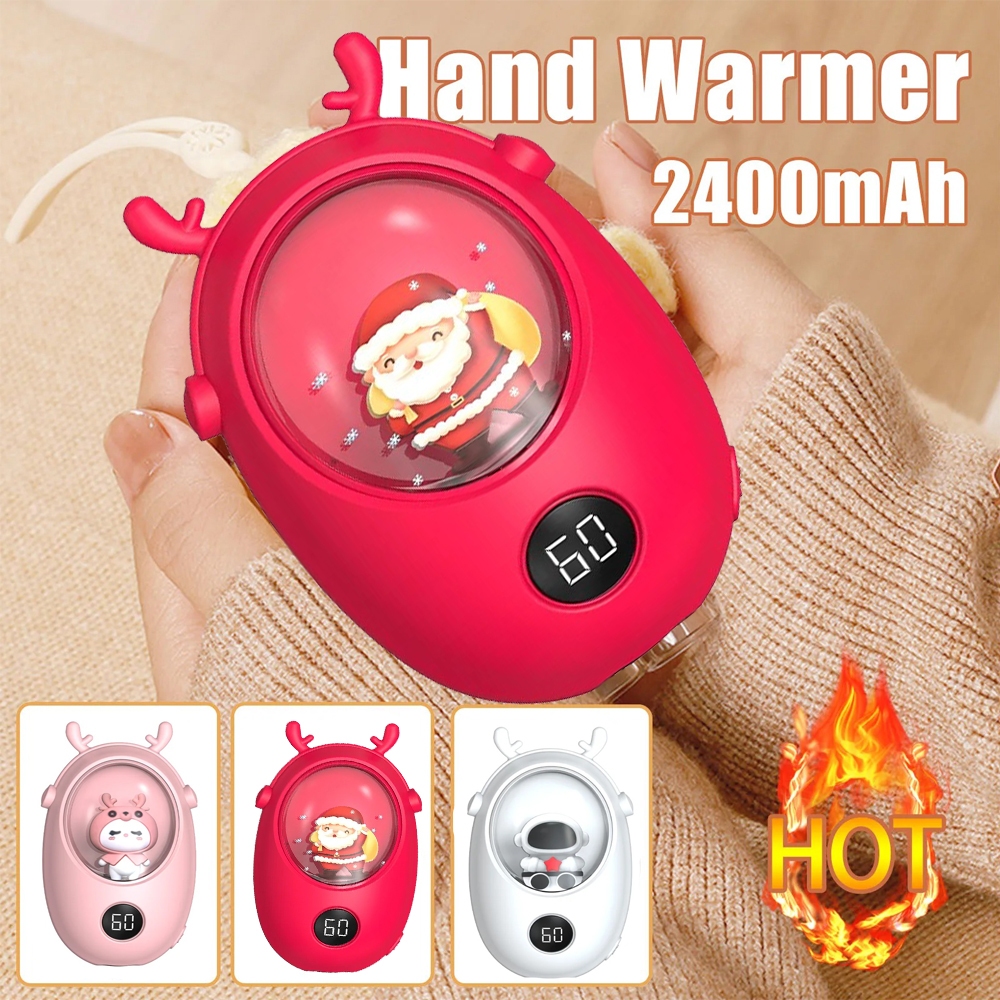 2400mah Mini Portable Hand Warmer Cat Paw Cute Winter Heater Quick ...
