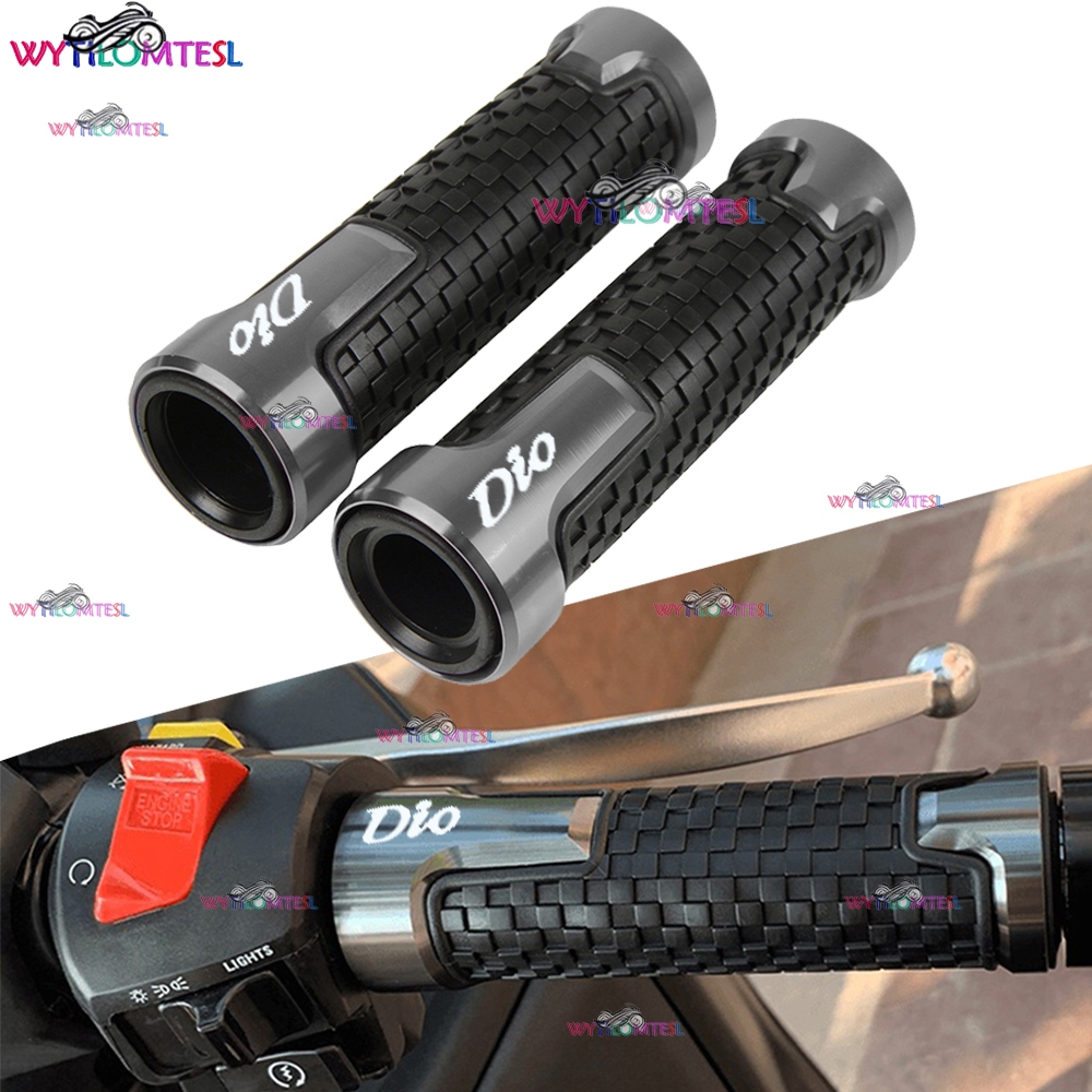 For HONDA Dio 1 2 3 Motorcycle Hand Grips CNC Aluminum Rubber Gel ...
