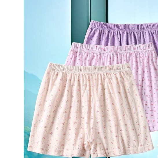 Women Middle-aged Elderly Women Pure Cotton Underwear Mother Boxer ...