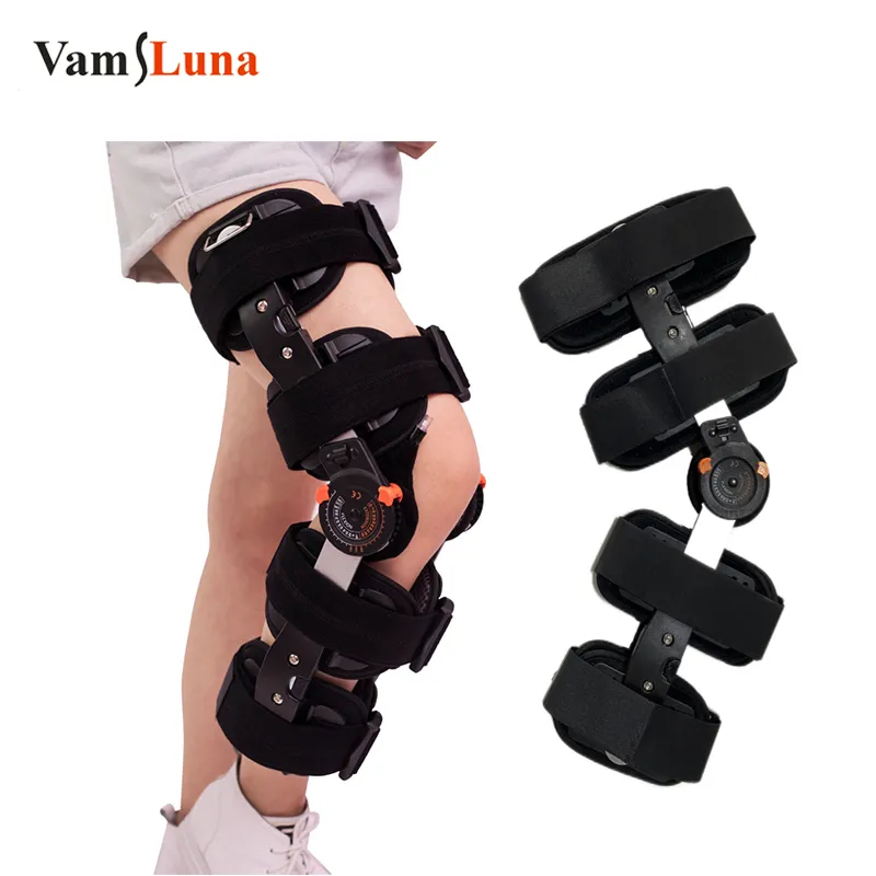 Adjustable Knee Joint Fixation Brace, Lower Limb Bracket Fracture, Ligament Strain Orthosis ...
