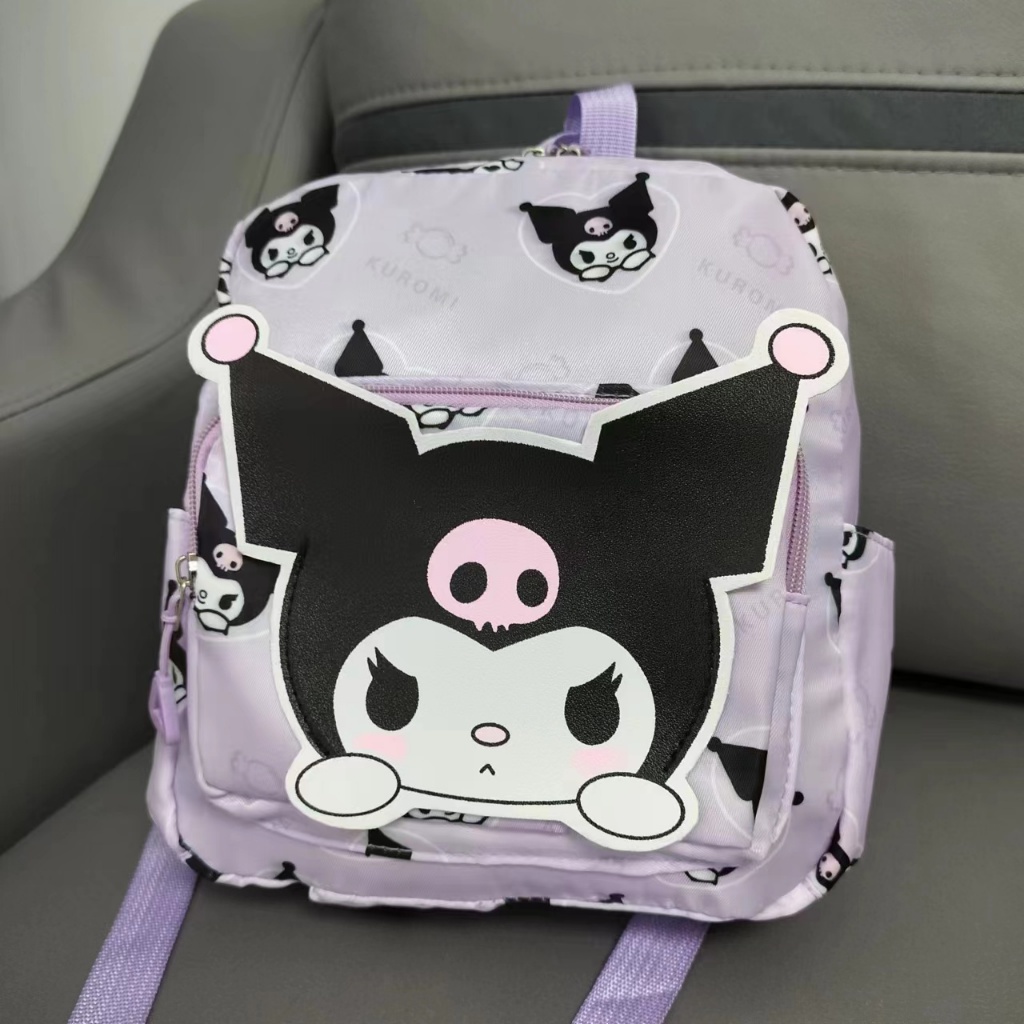 High Quality children backpack for woman Kuromi school bag nylon back ...