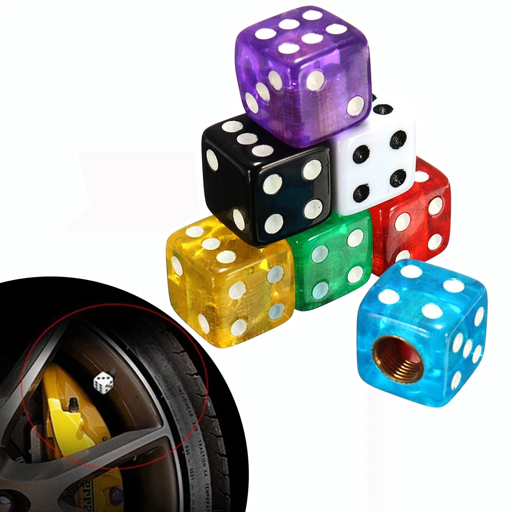 2Pcs Dice Dust Valve Caps Car Motorcycles Scorpion valve cap | Shopee ...