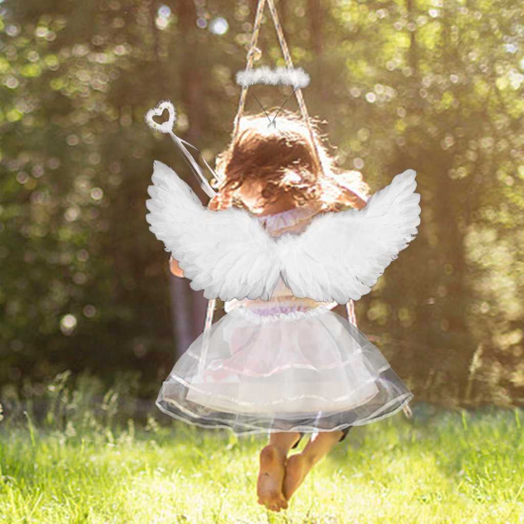 4Pcs Girls Fairy Costume Set Outfit for Stage Performance Birthday Role ...