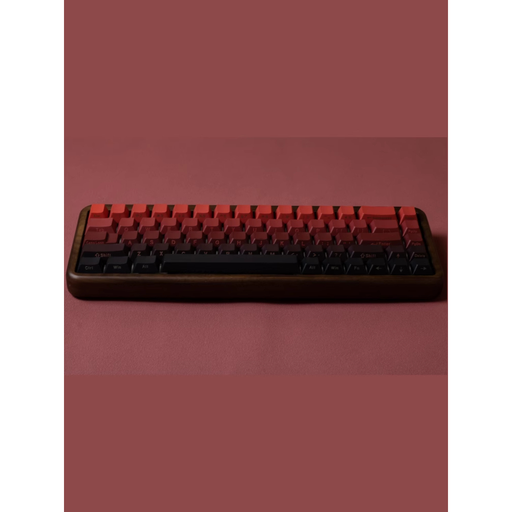 GMK Red Gradient Keycaps, 140 Keys PBT Keycaps Cherry Profile DYE-SUB ...