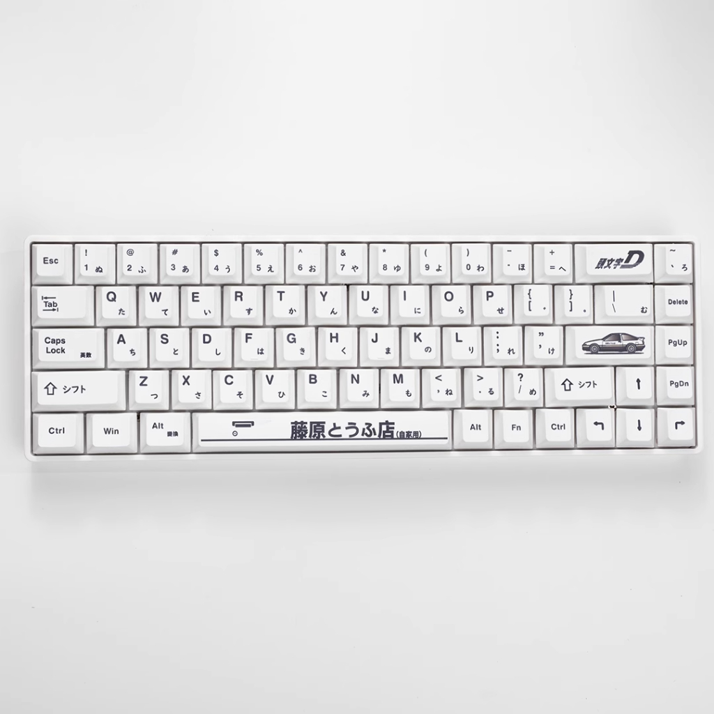 GMK Initial D AE86 Keycaps, 127 Keys PBT Keycaps Cherry Profile DYE-SUB ...