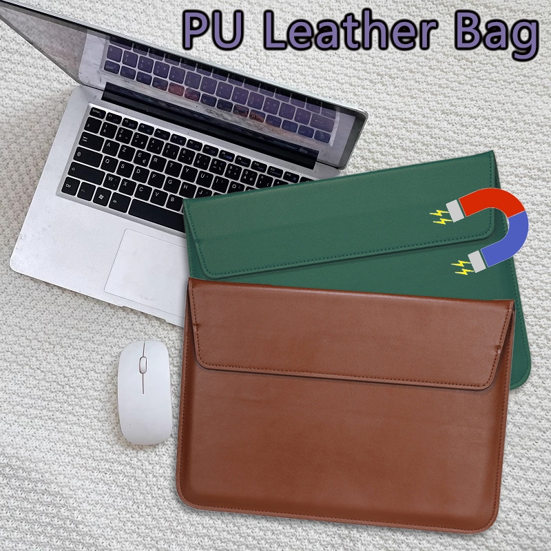Portable PU Leather Sleeve Bag Case laptop Stand bag for compatible for ...