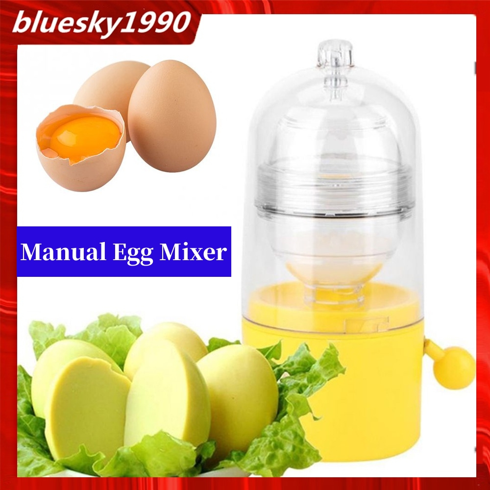 【COD】Manual Pull Rope Egg Shaker Hand Powered Golden Egg Mixing Maker ...