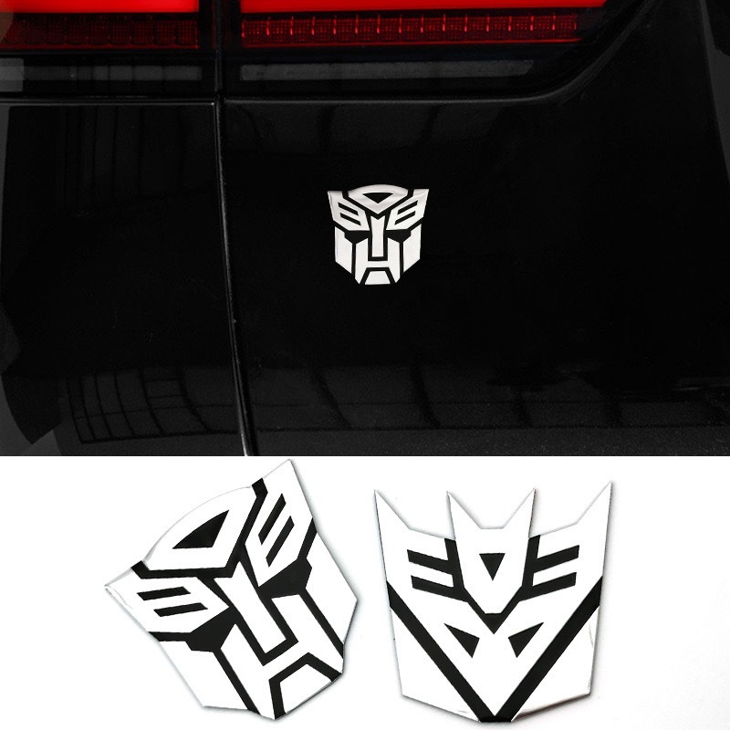 3D Aluminum Car Stickers Autobots Logo Transformers Badge Emblem Rear ...