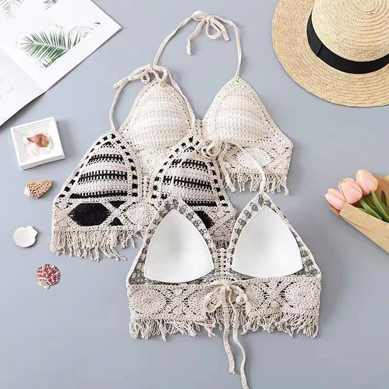New Crochet Swimwear Boho Crochet Top Swimsuit For Beach Outfit Woman ...