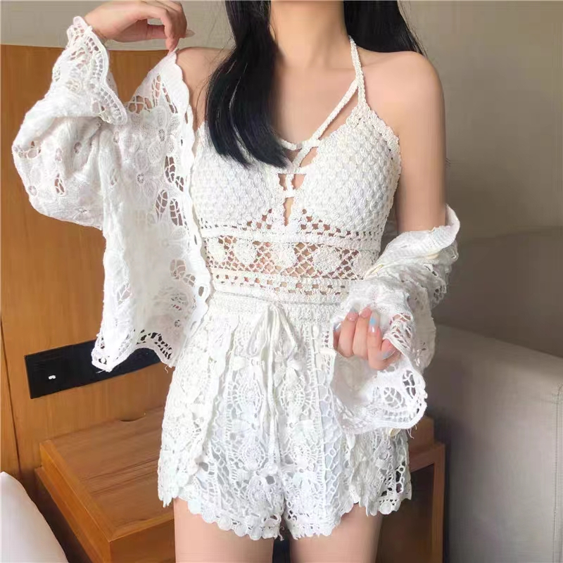 New Crochet swimwear Crochet Top Summer Outfit Women Beach Swimming ...