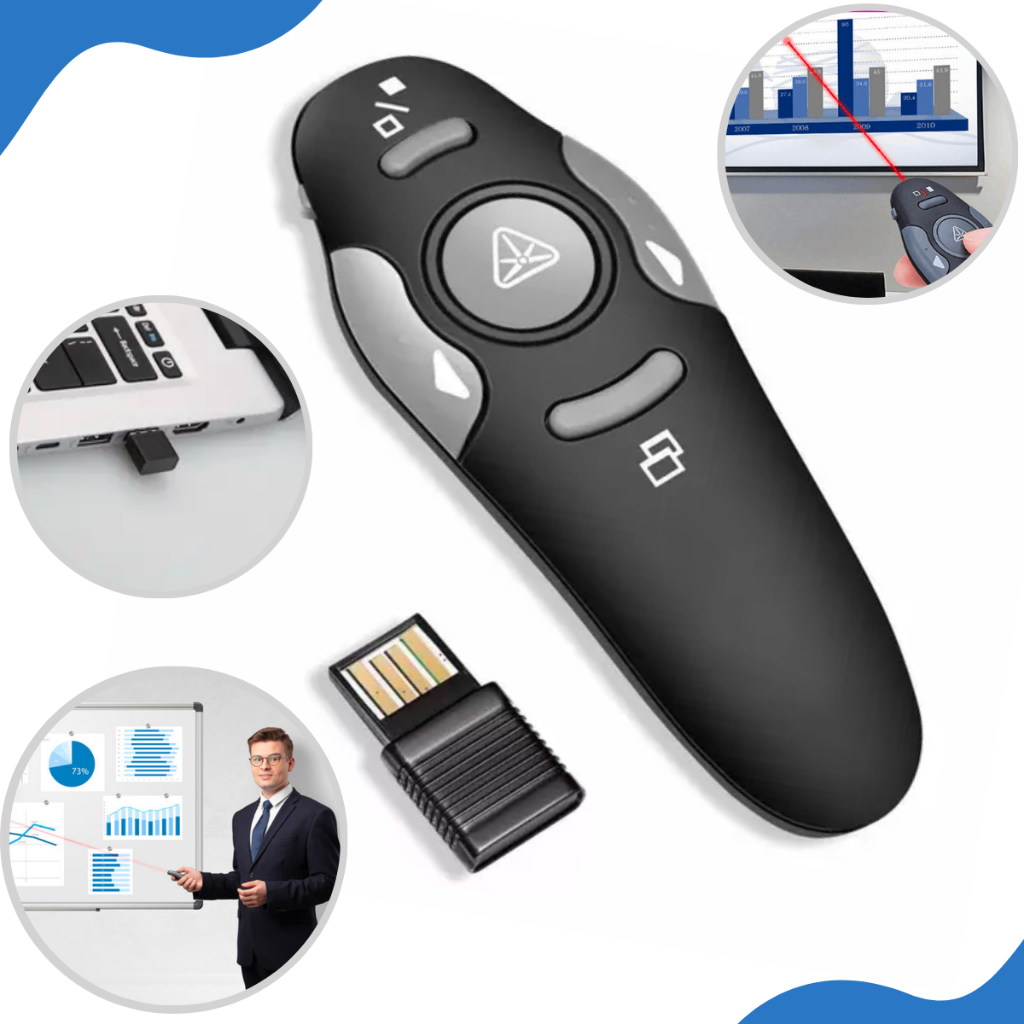 2.4 Ghz Wireless Laser Power Point Pen Slide Demonstration Wireless ...