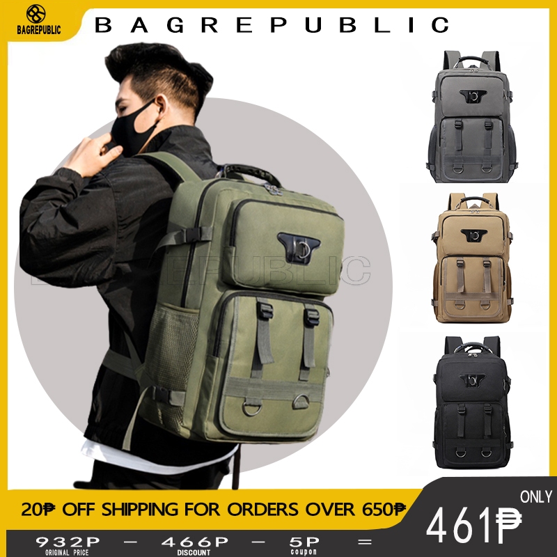 Men's Japanese Travel Backpack Large Capacity Outdoor Multipurpose ...