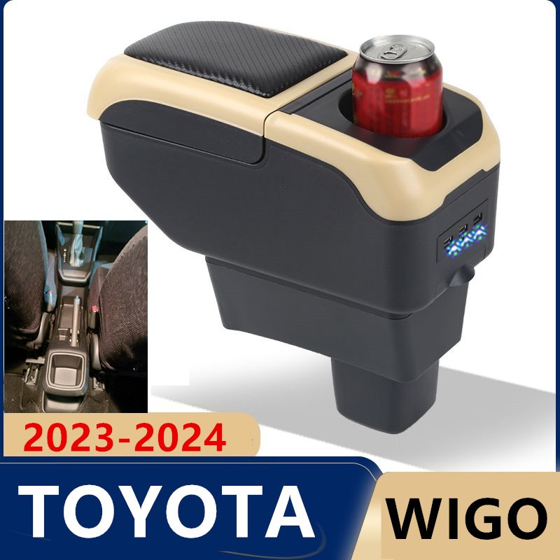 Toyota Wigo 2023-2024 Armrest Console Box Adjustable Centre ConsoleAuto ...