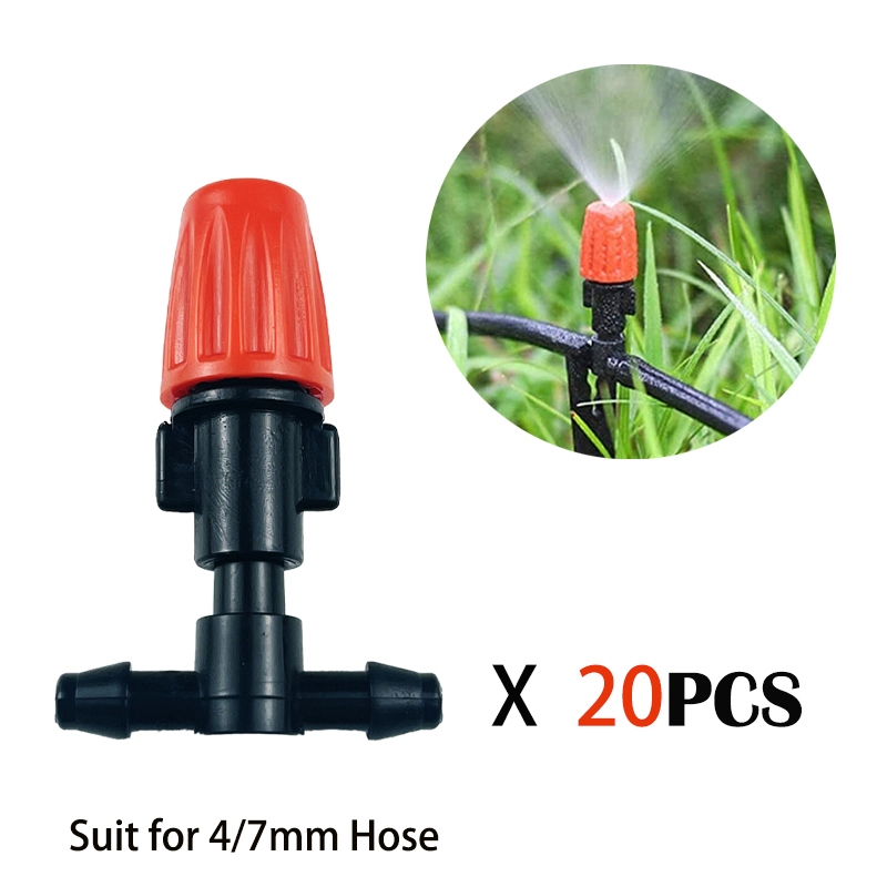 20 pcs Nozzle Misting Dripper Sprayer Micro Auto Drip Irrigation System ...