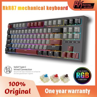 RK R87 RK Royal Kludge 87 Key Wired RGB 80% HotSwap USB TO C Compatible ...