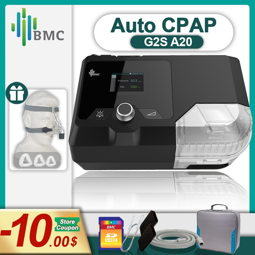 BMC Auto CPAP Machine Treat Sleep Apnea Anti Snoring Device Automatic Pressure Adjustment G2S ...