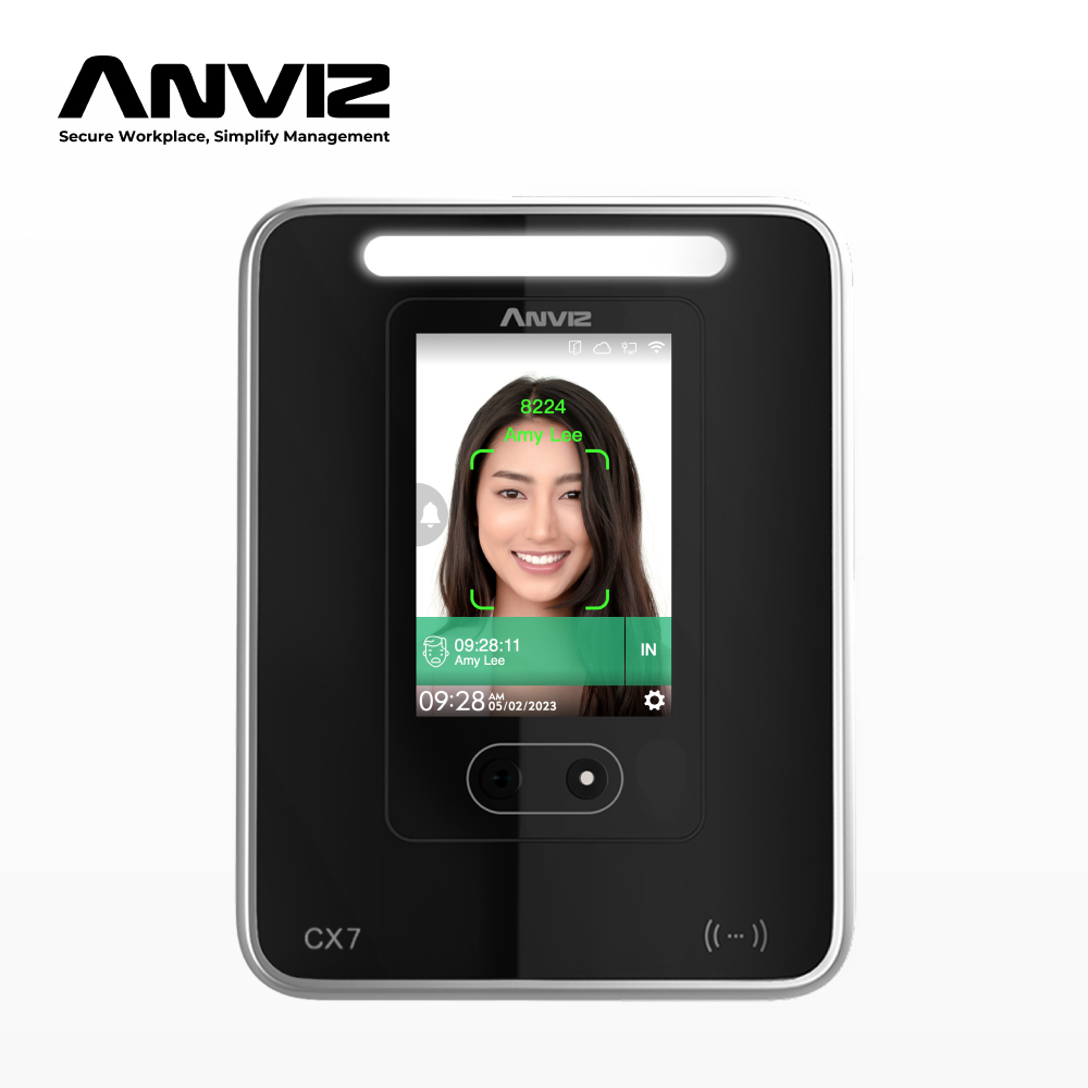 ANVIZ CX7 Face Biometric Time Attendance Machine for Employees Small ...