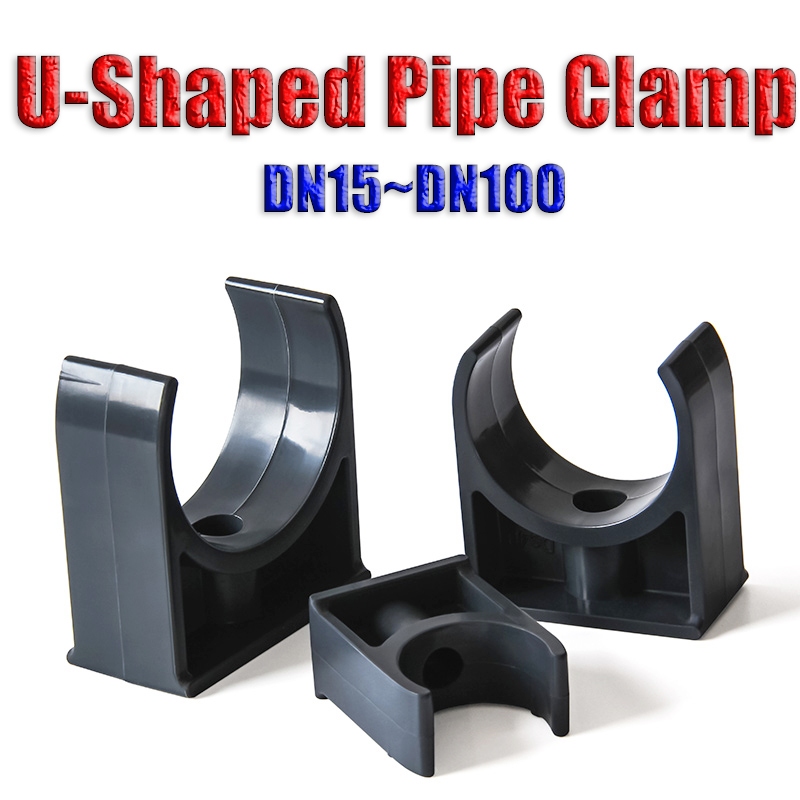 PVC U-Shaped Pipe Clamp Pipe Clamp Forcing Code Saddle Pipe Bracket ...