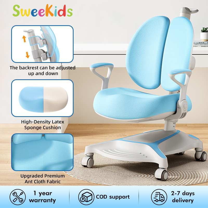 SWEEKIDS S310 Children's Study Chair - Student Homework Chair, Posture ...