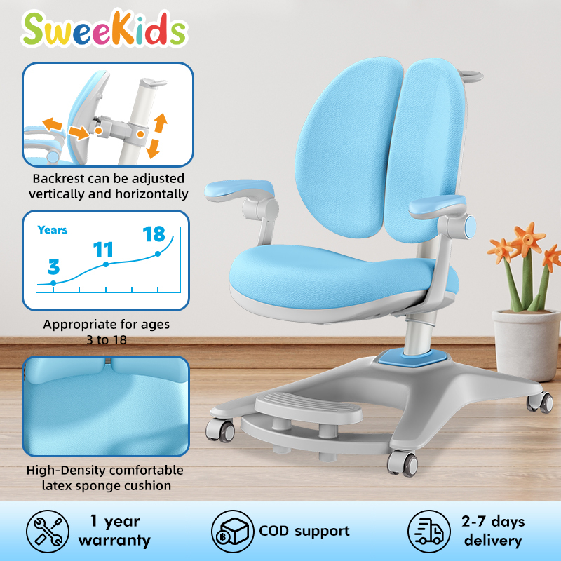 SWEEKIDS S350 Children's Study Chair - Student Homework Chair with ...