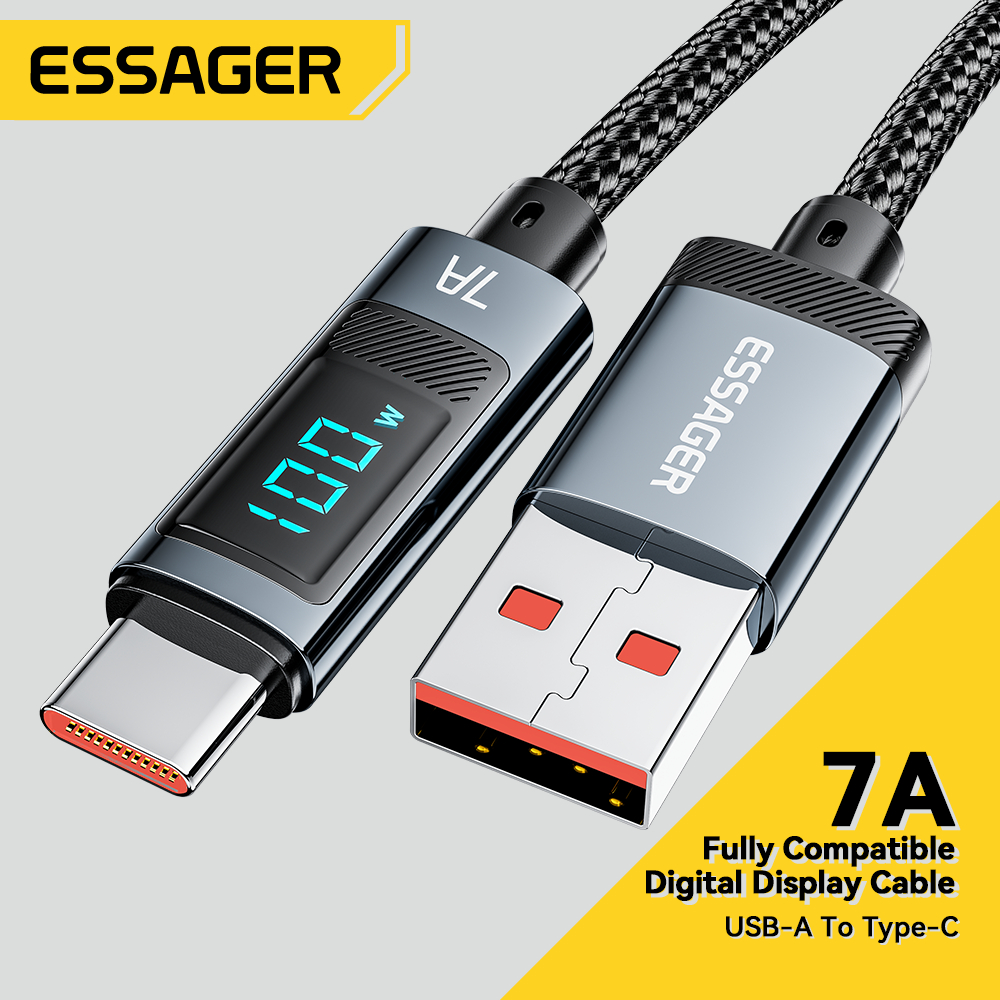 Essager 100W Usb To Type C Cable Fast Charging Cord For huawei Oppo 7A ...