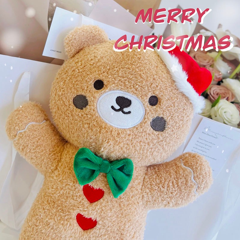Gingerbread Bear Plush Toy Gingerbread Man Creative Toy Teddy Bear Doll ...