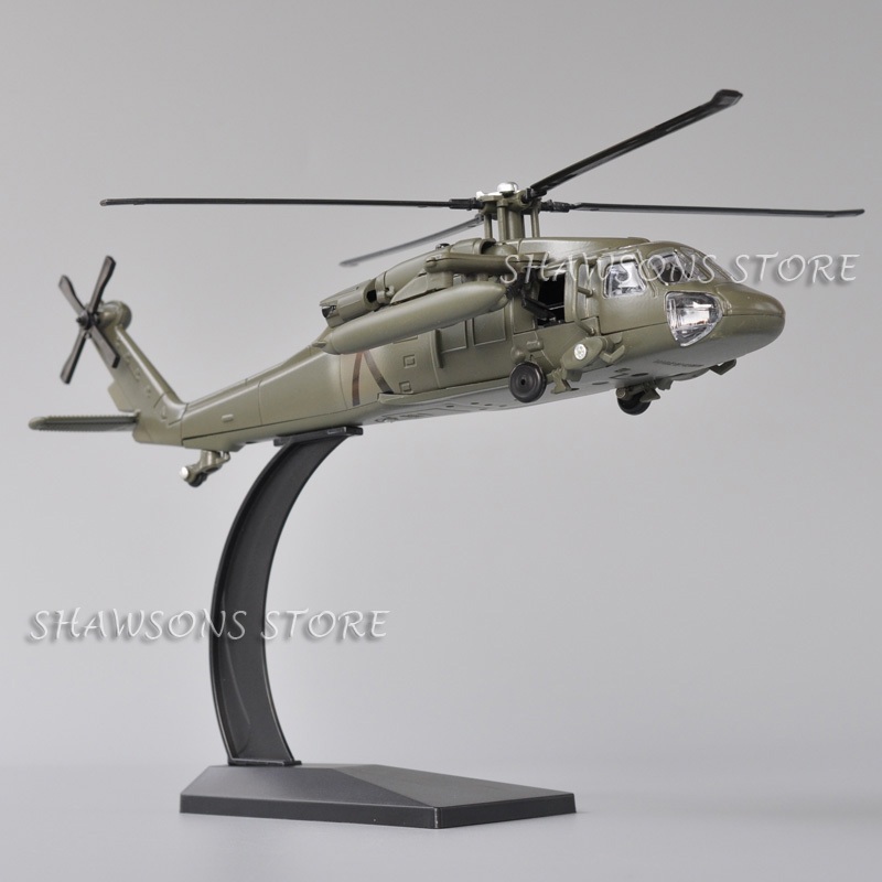 1:72 Scale Diecast Aircraft Model Toy UH-60 Utility Helicopter Gunship ...
