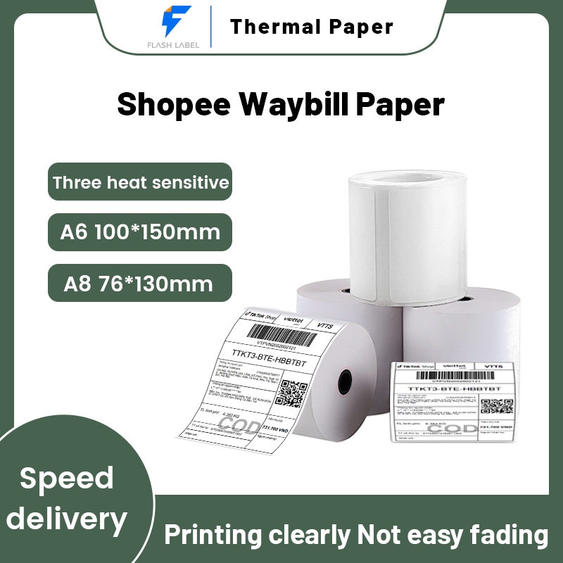 Hot sale 500pcs Waterproof Waybill Sticker, Rol Thermal Printing Paper ...