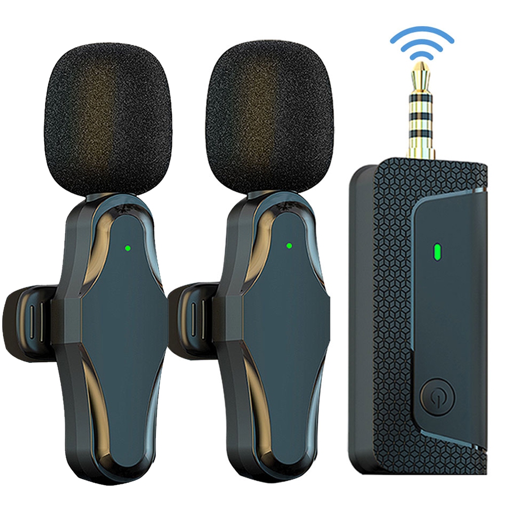 K8 K9 Wireless Microphone for Phone Lavalier Mic for Vlogging Live ...