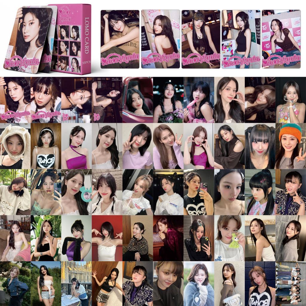 50-55pcs/box MISAMO TWICE Photocards READY TO BE Album Masterpiece Lomo Cards Laser Cards Nayeon ...