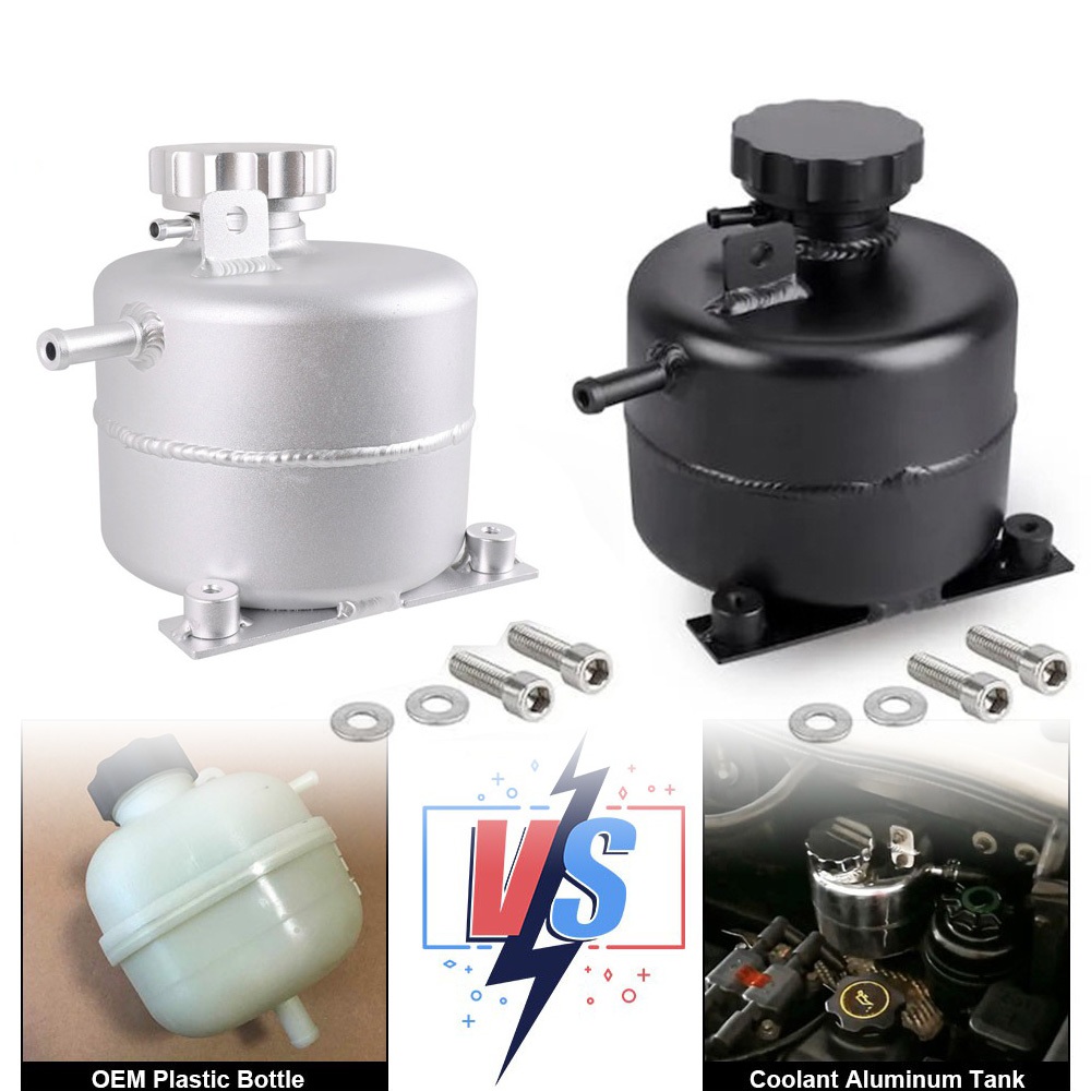 Aluminum Coolant Header Expansion Overflow Water Tank Cap Reservoir Can ...