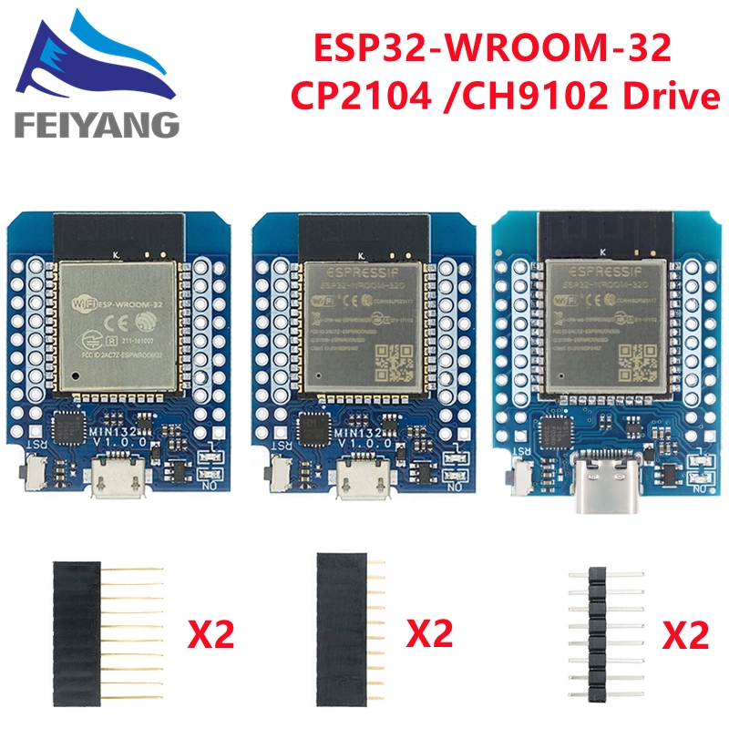 Wemos Mini D1 ESP8266 ESP32 ESP-32S WIFI Bluetooth CP2104 Development Board Module For Arduino ...