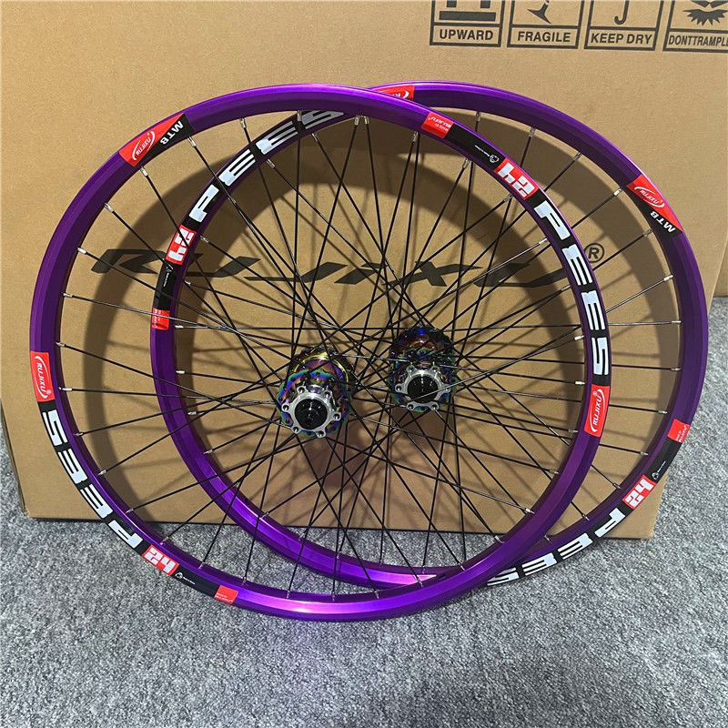 MTB RUJIXU24 inch mountain bike wheel set wheel hub Bike front and rear ...
