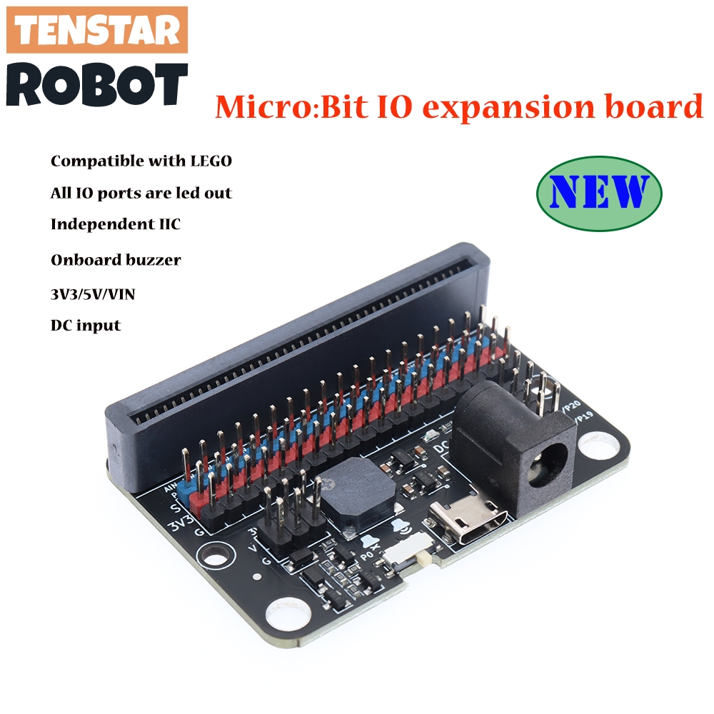 Microbit expansion board to 5V power supply IO: bit improvement board Microbit motherboard ...