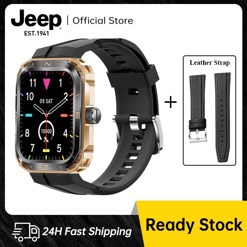 Jeep P09 Smartwatch 1.96" Full HD Screen IP68 Waterproof Fitness ...