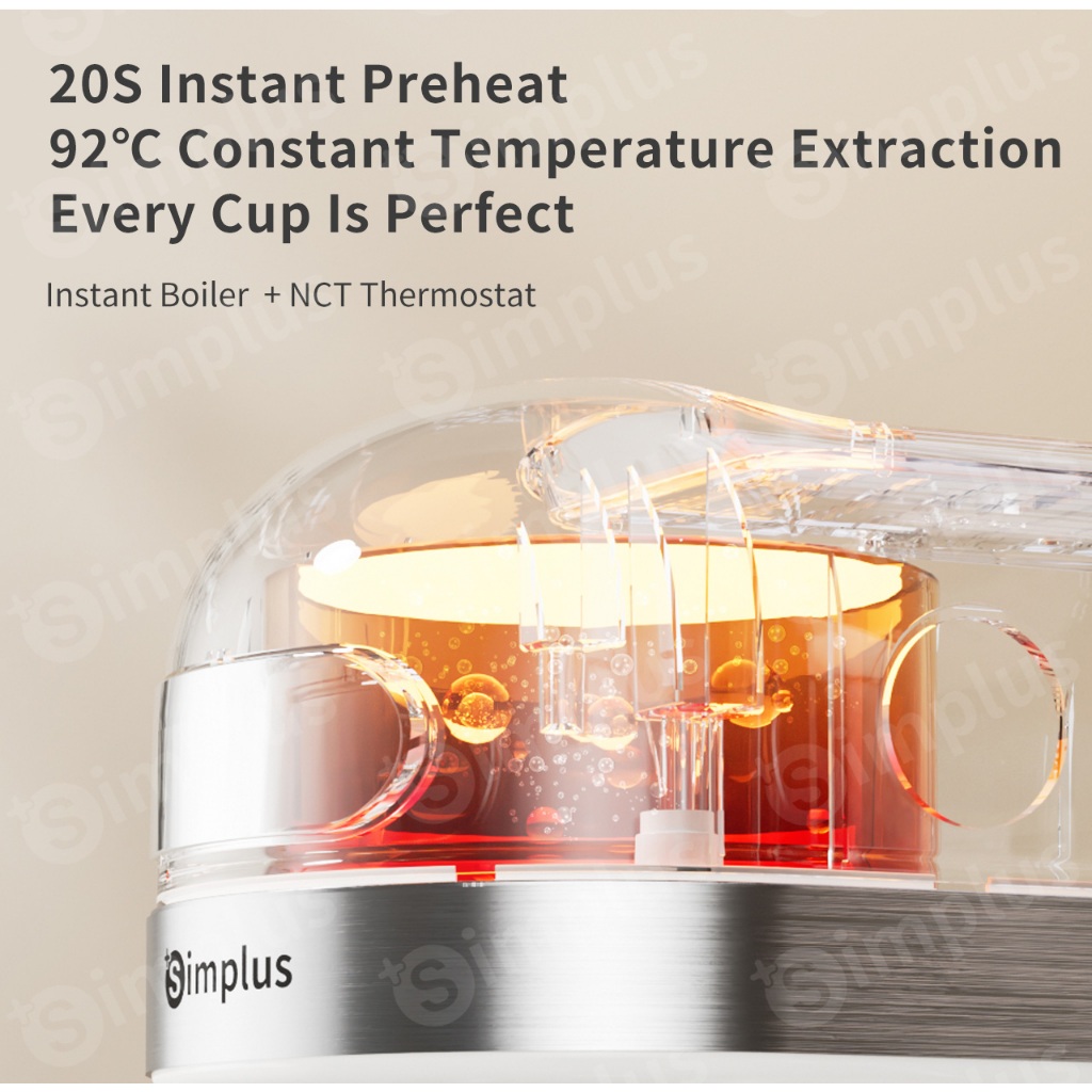 Simplus Espresso Coffee Maker Machine Semi-Automatic With Electric ...