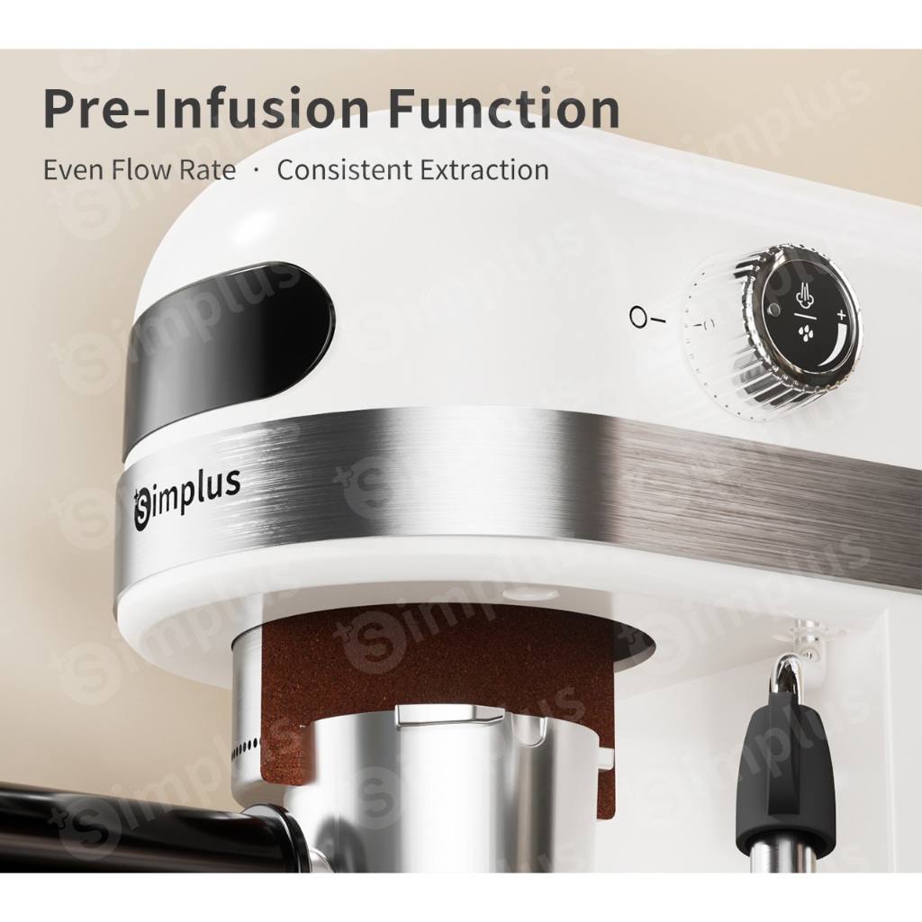 Simplus Espresso Coffee Maker Machine Semi-Automatic With Electric ...
