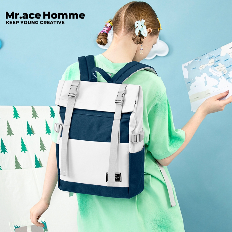 Mrace bag school girl high school korean backpack for boys high school ...