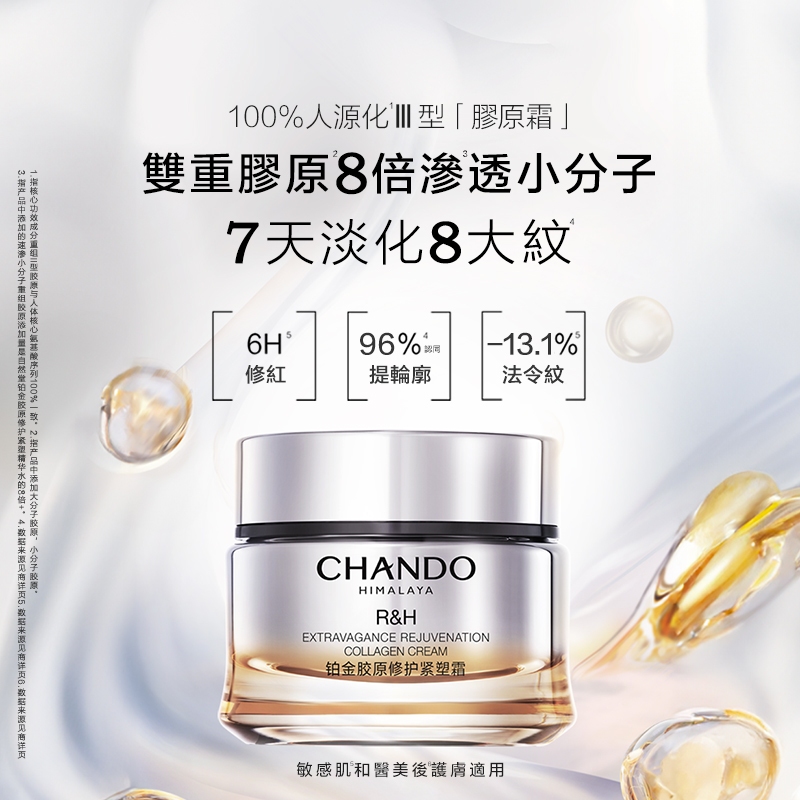 Chando Himalaya Natural Hall Platinum Collagen Repair Firming Cream 55g ...