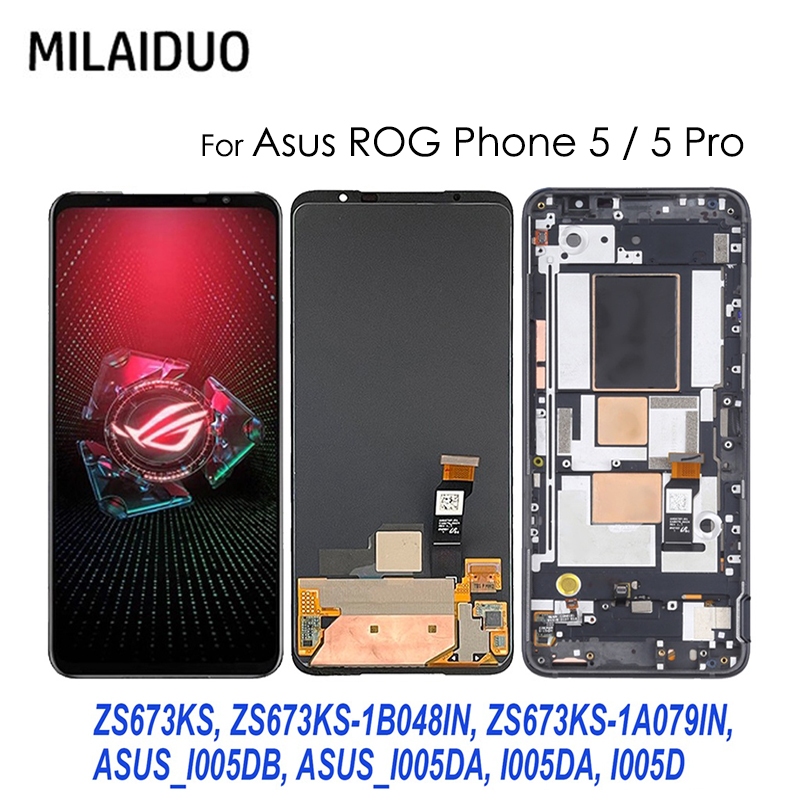 AMOLED Original For ASUS ROG Phone 5 Pro LCD Rog 5 ZS673KS ZS676KS I005DA I005DB Display Touch ...
