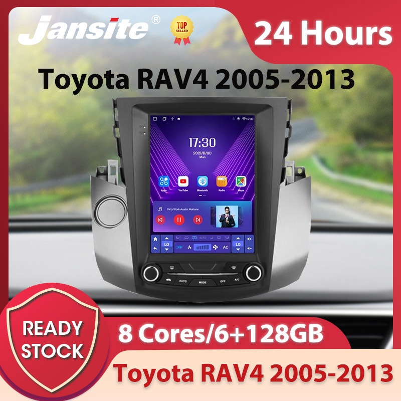 Jansite 2 Din Android Car Radio Toyota RAV4 RAV 4 2005-2013 Multimedia ...