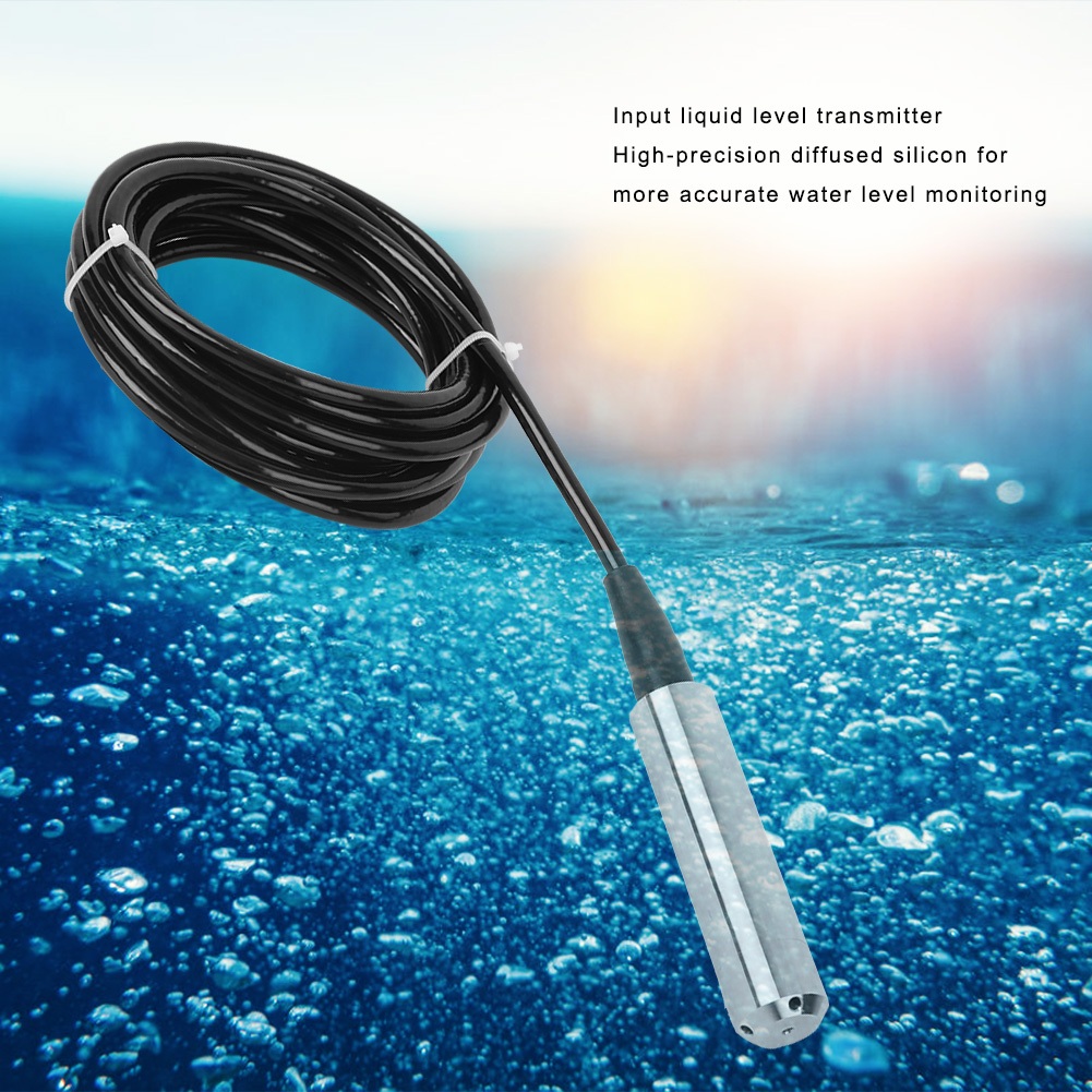 Liquid Level Sensor Transmitter Water Level Sensor 12-32VDC 4-20mA ...