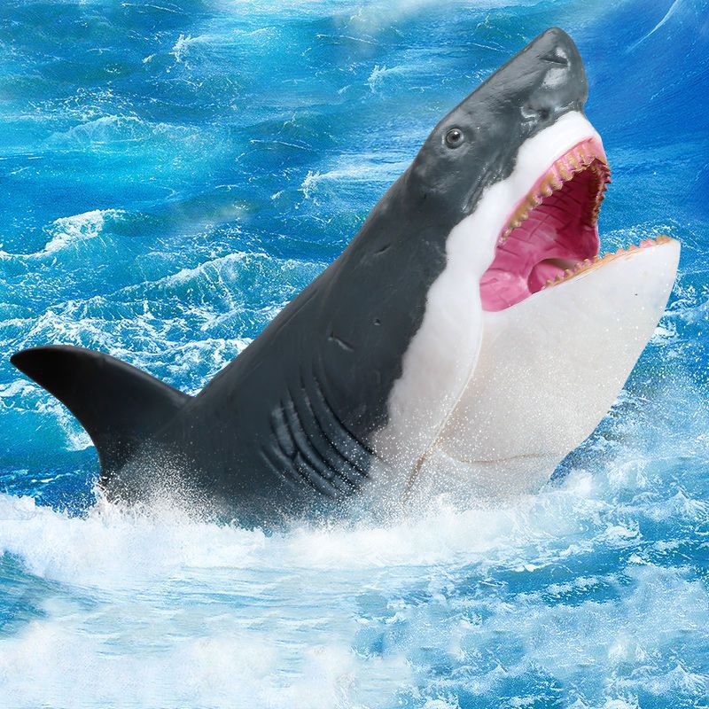 Prehistoric Ocean Overlord Megalodon Shark Simulation Prop Children ...