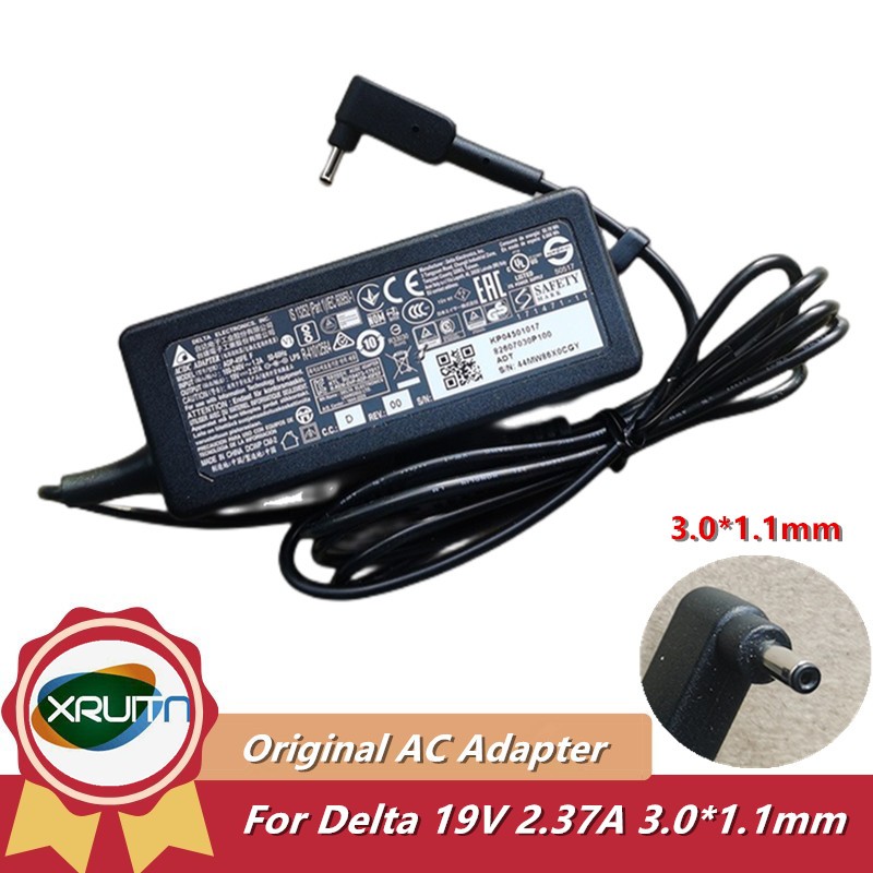 Original 45W Delta AC Adapter Charger For ACER 19V 2.37A 45W 3.0x1.0mm ADP-45FE F Laptop Power ...